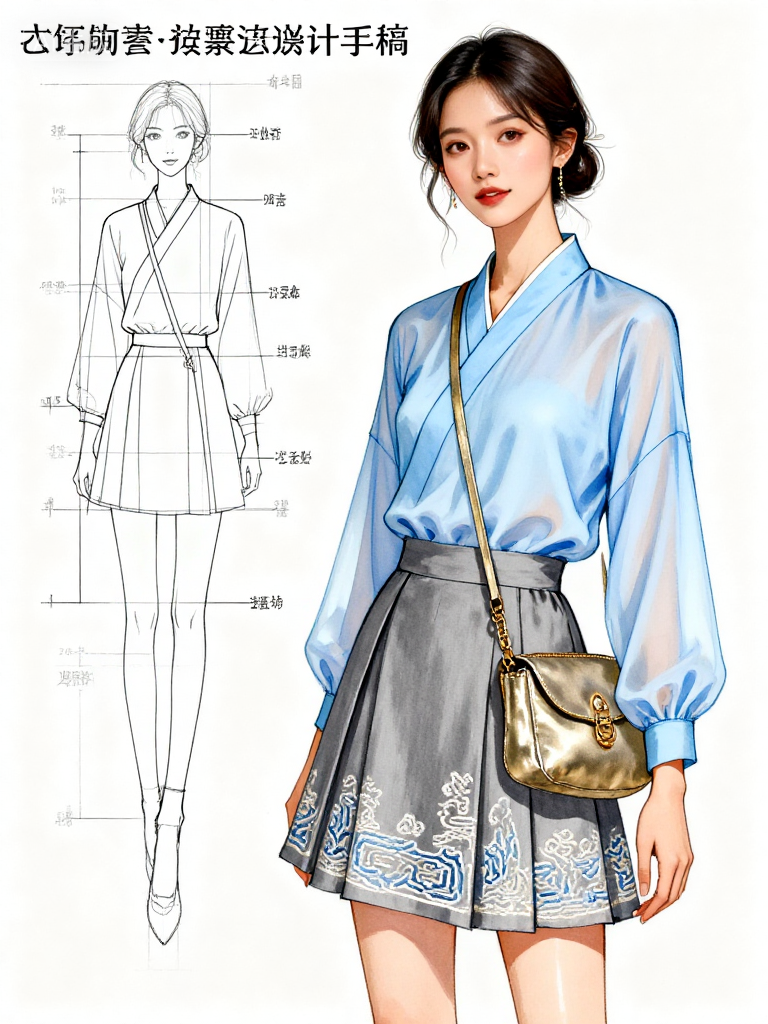 J_Chinese Style Hand-painted_Mens Clothing Design Pattern Display ...